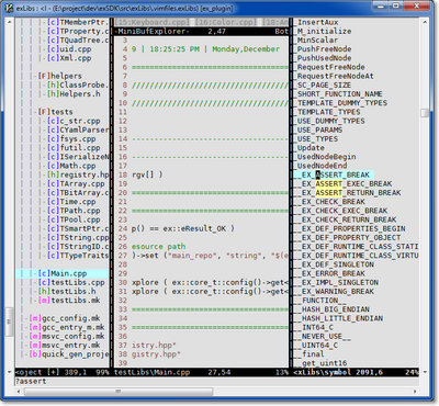 Search tags and symbols – exVim